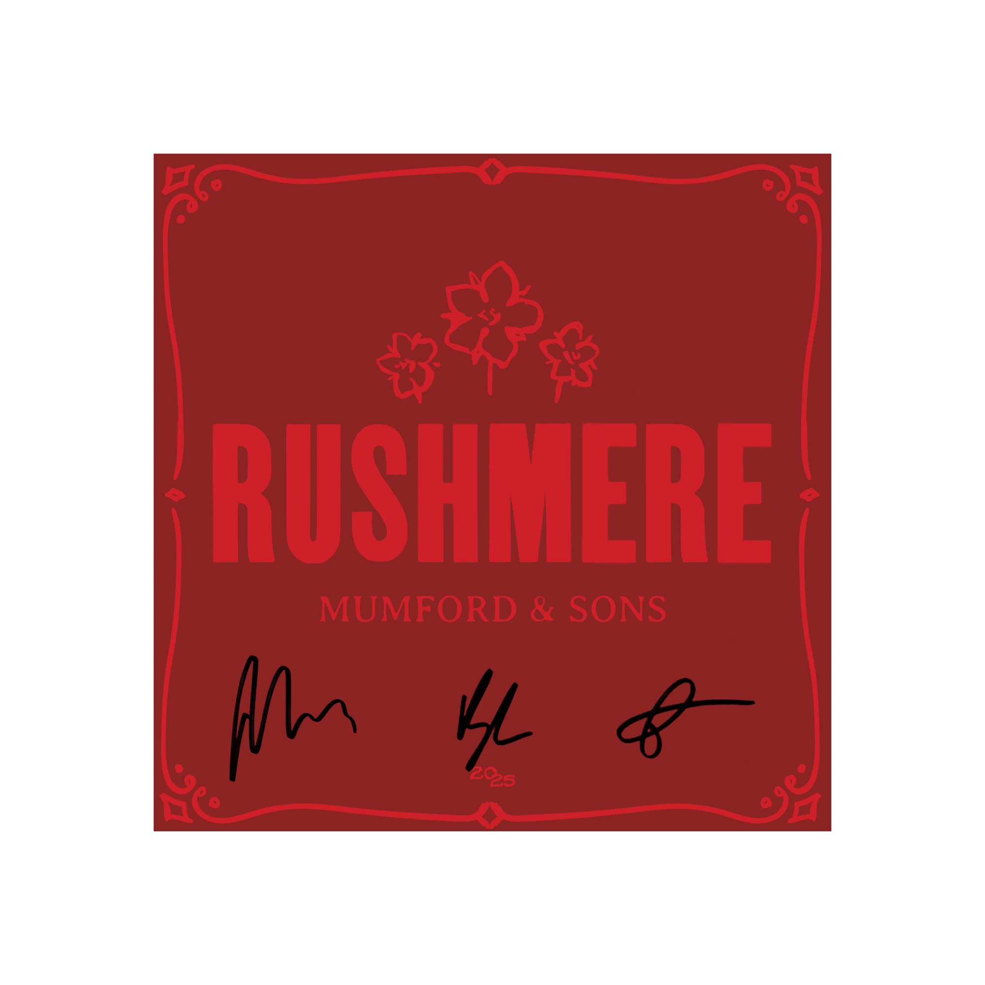 RUSHMERE: 'Almost Places Recycled Red Vinyl' Deluxe LP & Signed Art Ca ...