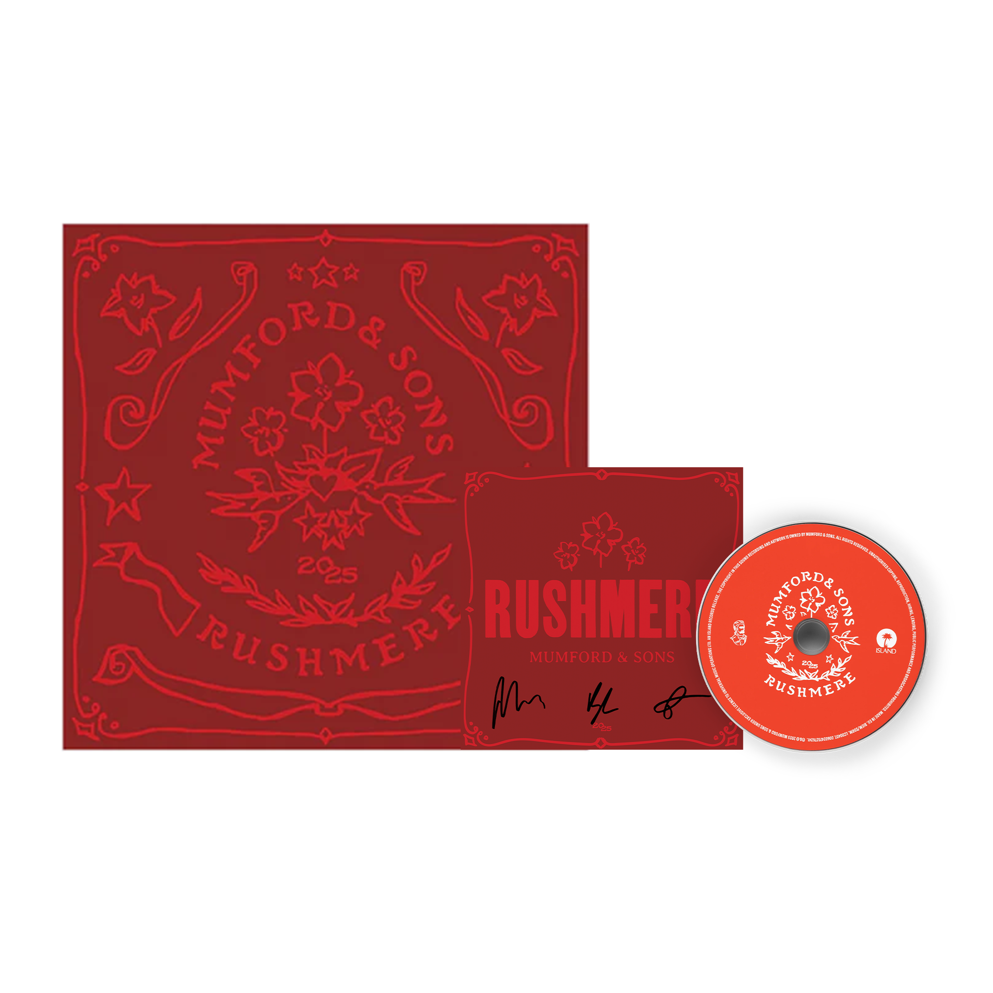 Standard CD, Rushmere Litho Print & Signed Art Card - Mumford & Sons